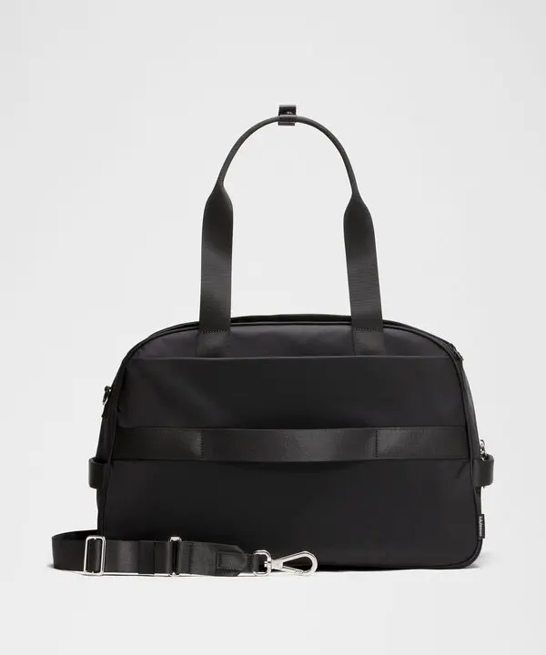Lululemon City Essentials Duffle Bag 28l - Black/silver