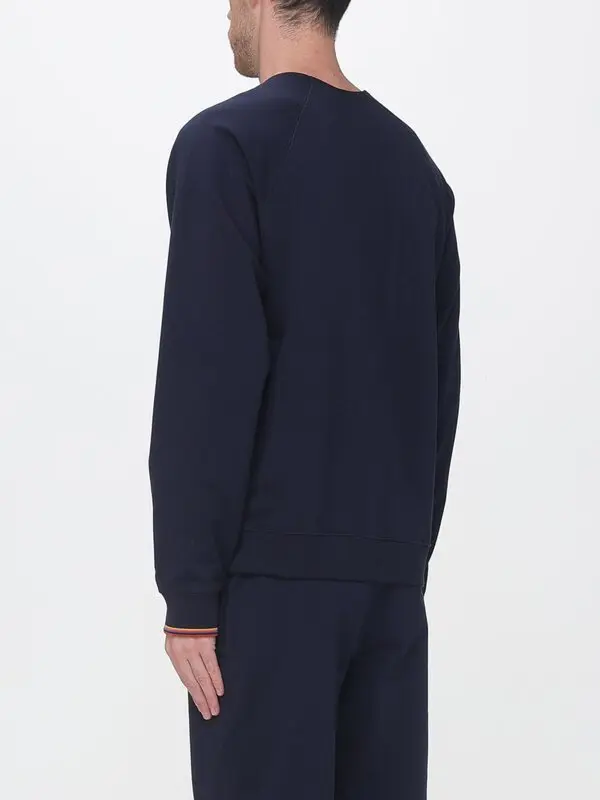 Paul Smith Cotton Crewneck Jumper With Long Sleeves And Ribbed Trims