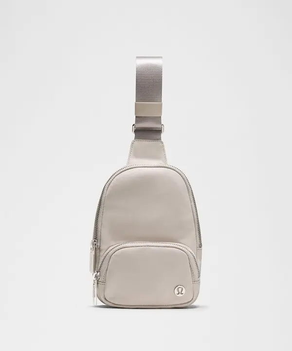 Lululemon Everywhere Sling Bag Small 2l - Downtown Tan/silver