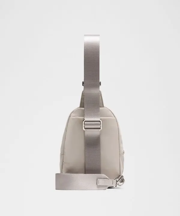 Lululemon Everywhere Sling Bag Small 2l - Downtown Tan/silver