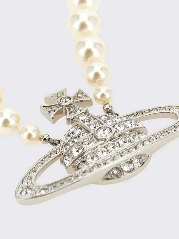 VIVIENNE WESTWOOD Orb Choker With Faux Pearls And Crystals