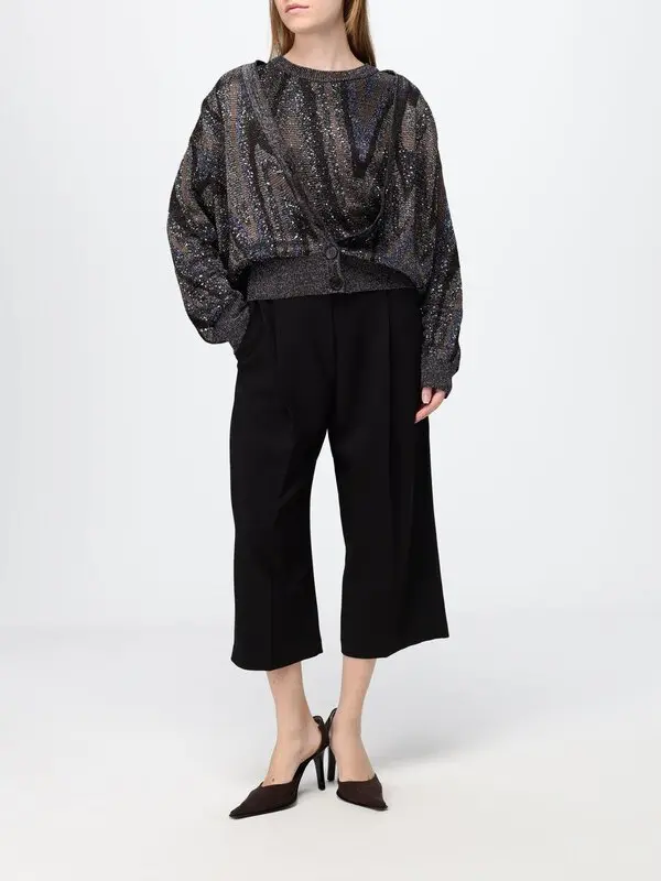 Missoni Zig-zag Lurex Cardigan With A V-neck And Button Closure