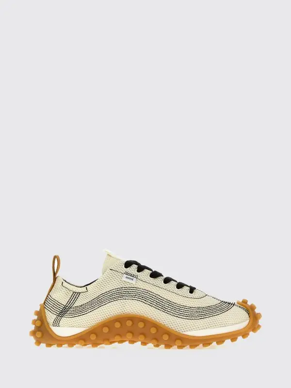 AMI Paris Mirage Technical Mesh Sneakers With Notched Sole And Applied Logo