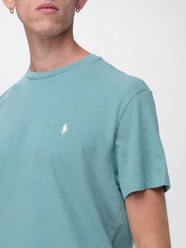 Polo Ralph Lauren Recycled Cotton Crewneck T-shirt With Embroidered Pony Logo - Green