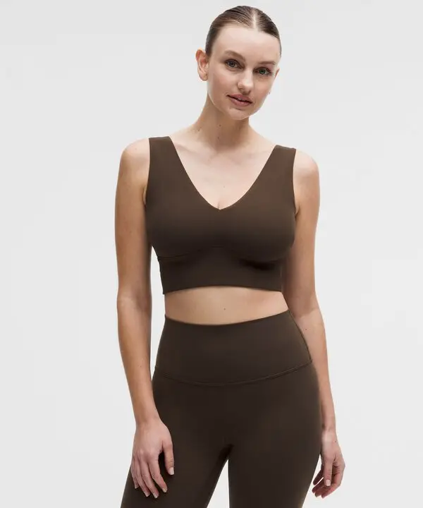 Lululemon Align™ V-neck Bra - Walnut Crunch