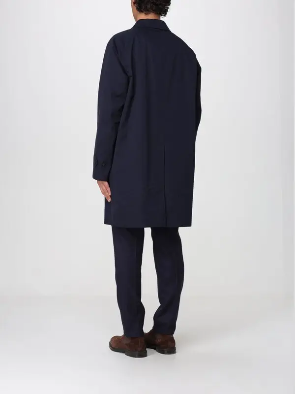 Burberry Knee-length Single-breasted Trench Coat In Cotton With Concealed Fastening
