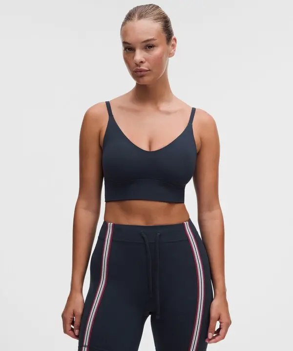 Lululemon Focuser Scoop-neck Bra Nulu - True Navy