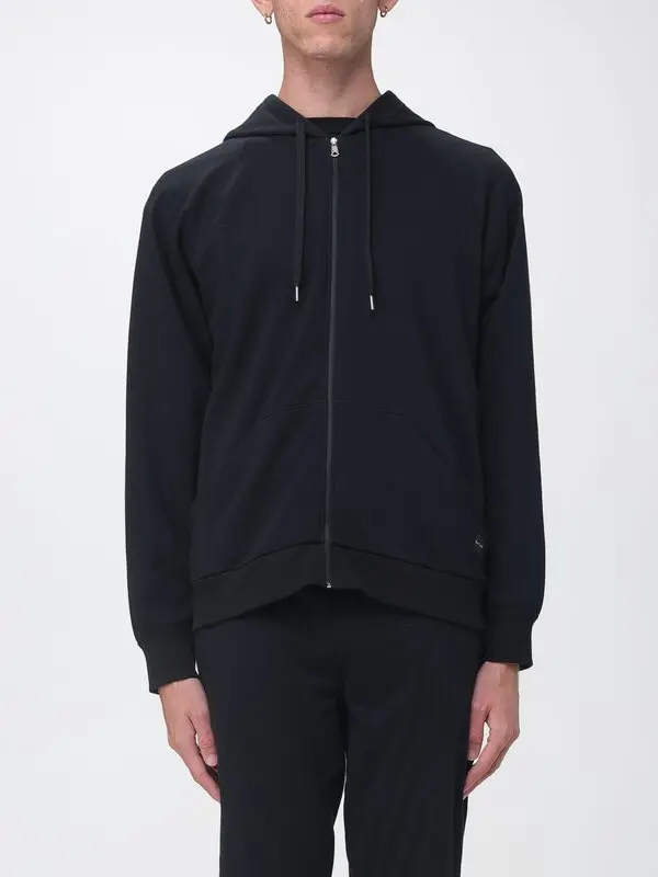 Paul Smith Cotton Zip-up Hoodie With Drawstring