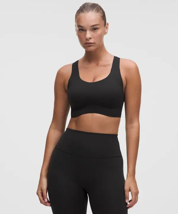 Lululemon Go Further Bra With Support Code Technology - Black