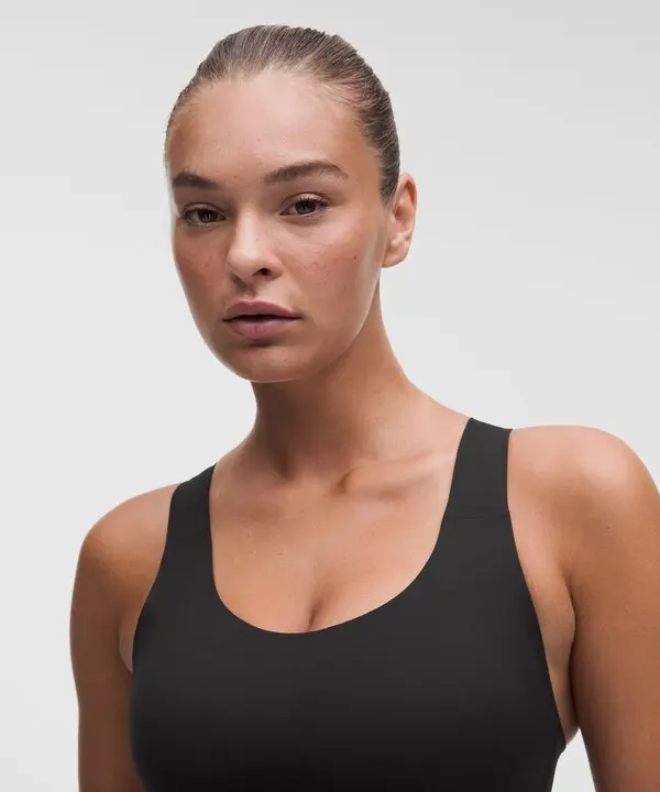 Lululemon Go Further Bra With Support Code Technology - Black