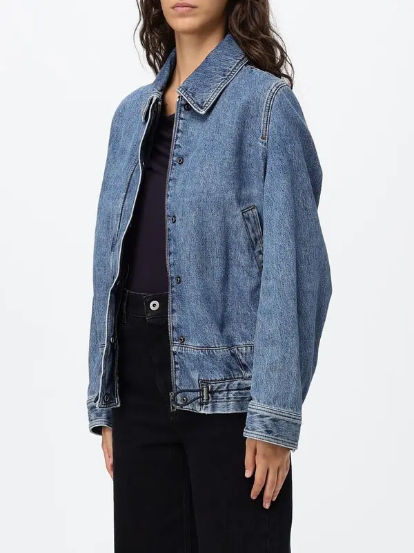Loewe Cropped Shirt-style Cotton Denim Jacket