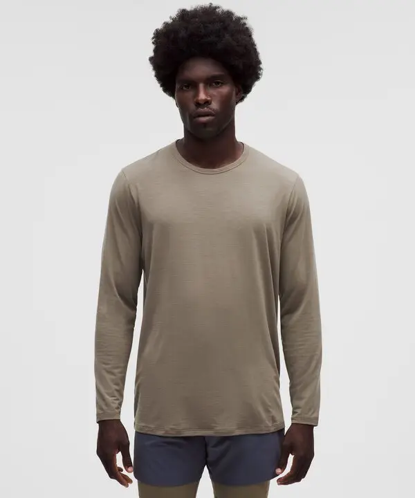Lululemon Mile Maker Merino Wool-blend Long-sleeve Shirt - Cypress Forest