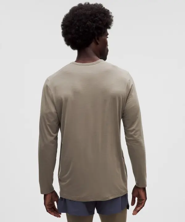 Lululemon Mile Maker Merino Wool-blend Long-sleeve Shirt - Cypress Forest
