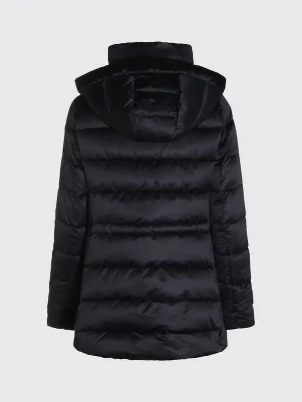 MOORER Delia-se3 Long Silk Technical Fabric Down Jacket With Hood - Blue
