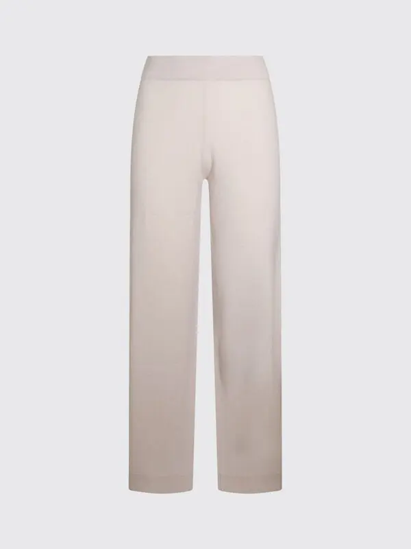 ALLUDE High-waisted Wide Leg Wool And Cashmere Knit Jogging Trousers
