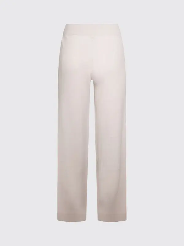 ALLUDE High-waisted Wide Leg Wool And Cashmere Knit Jogging Trousers