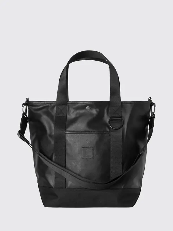 Carhartt Work In Progress Arizona Flared Tote Bag In Polyurethane With Double Handle - Black