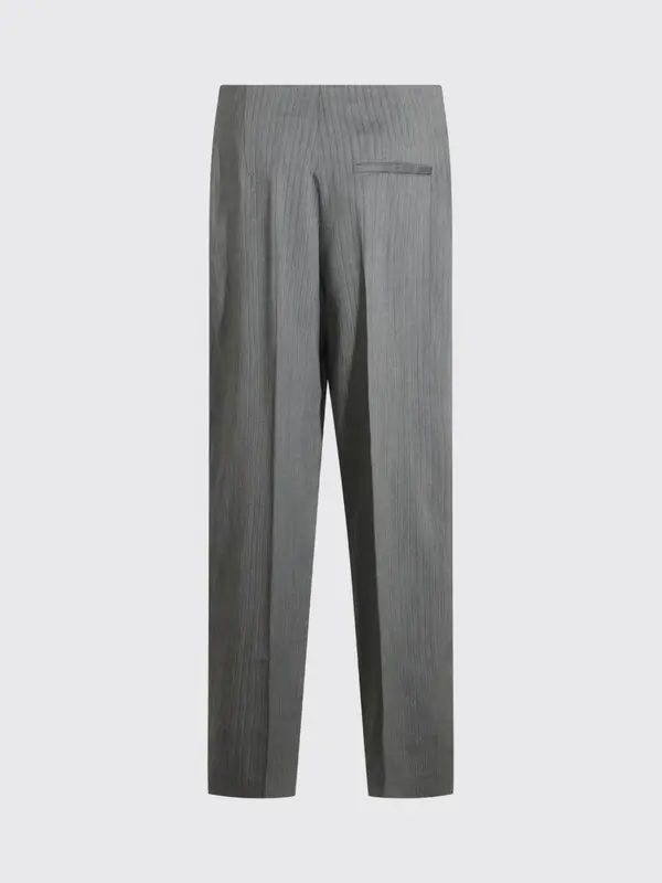 Alberta Ferretti Mid-rise Chevron Wool-blend Skinny Trousers