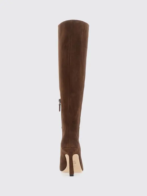 STUART WEITZMAN Suede Knee-high Boots With A Flared Heel