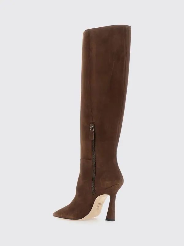 STUART WEITZMAN Suede Knee-high Boots With A Flared Heel