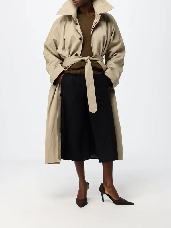 Phoebe Philo Crewneck Jumper In Pure Cashmere With Dropped Shoulders