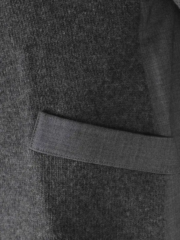 SEMICOUTURE Half-zip Wool Turtleneck Jumper With Ribbed Trims