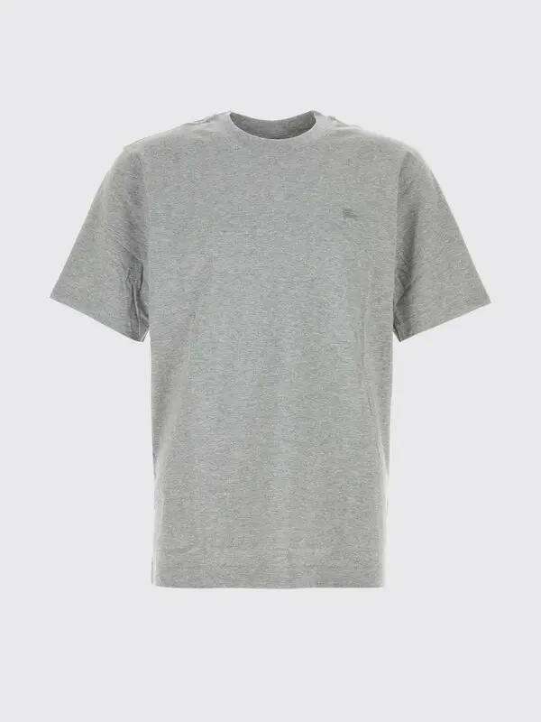 Burberry Crewneck Cotton T-shirt With Ekd Logo Print
