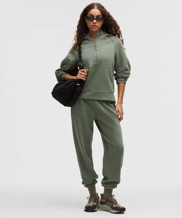 Lululemon Scuba Oversized Half-zip Hoodie - Willow Leaf