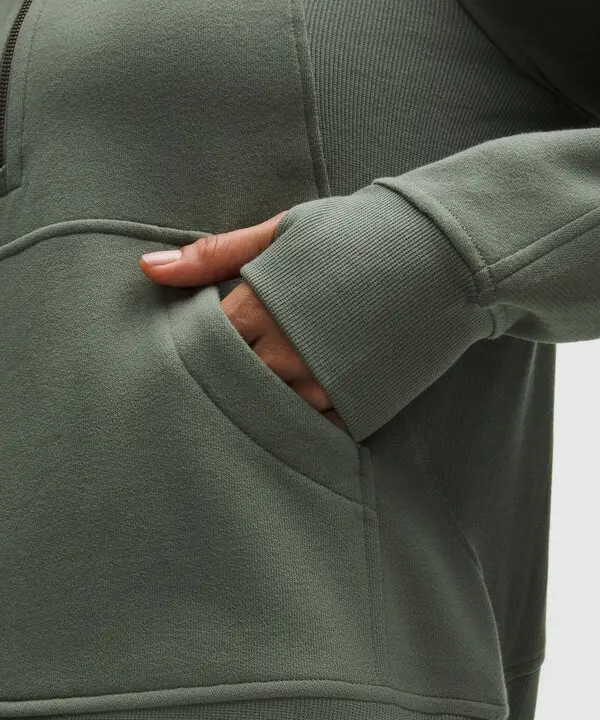 Lululemon Scuba Oversized Half-zip Hoodie - Willow Leaf