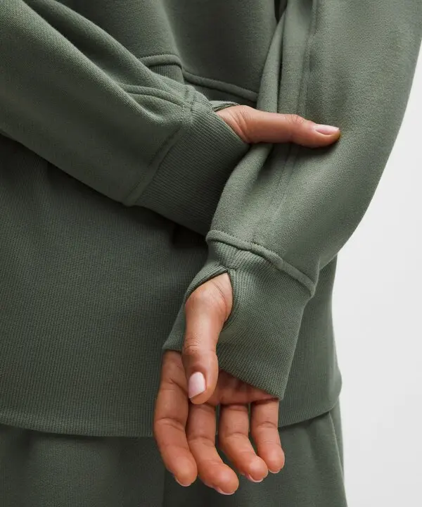 Lululemon Scuba Oversized Half-zip Hoodie - Willow Leaf