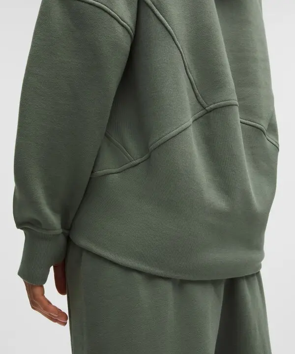 Lululemon Scuba Oversized Half-zip Hoodie - Willow Leaf