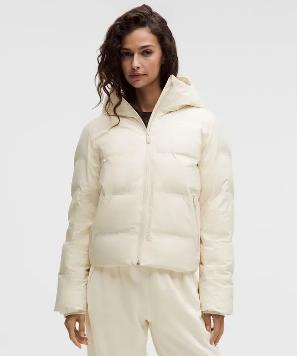 Lululemon Slush Hour 600-down-fill Waterproof Jacket - Light Ivory