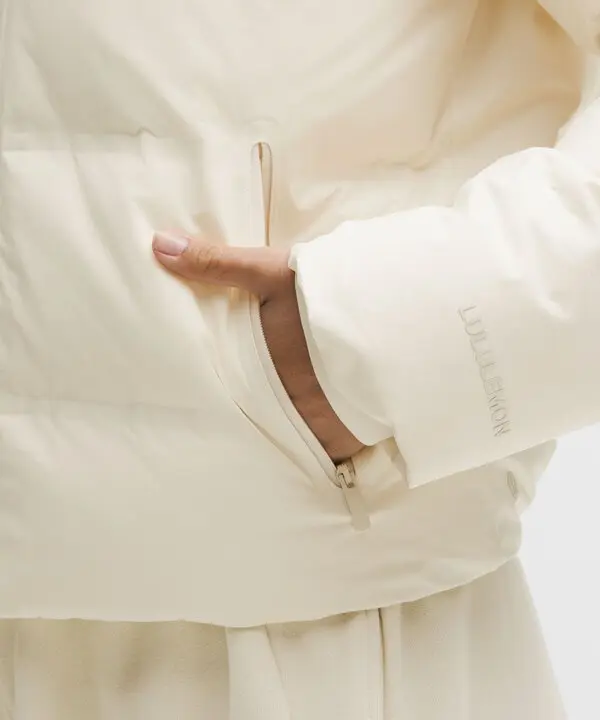 Lululemon Slush Hour 600-down-fill Waterproof Jacket - Light Ivory