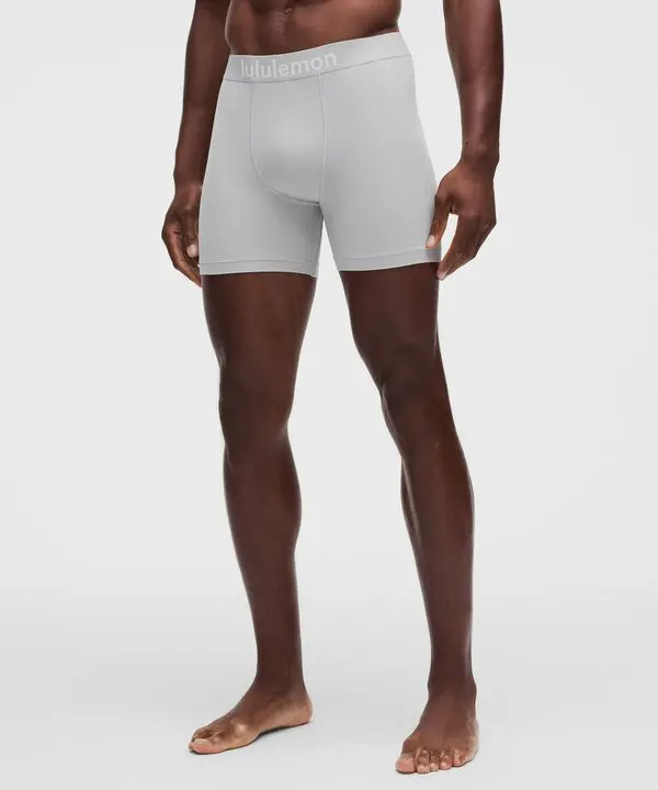 Lululemon Soft Stretch Active Boxer Brief 5 - Silver Drop