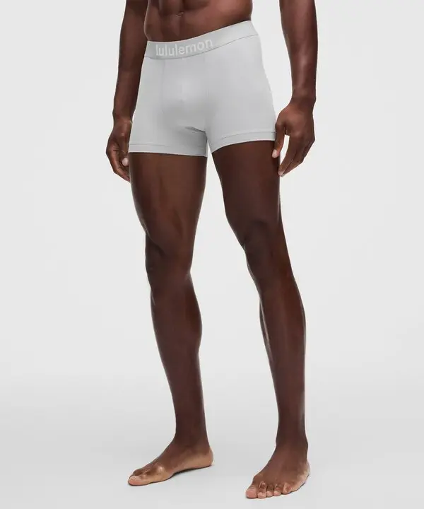 Lululemon Soft Stretch Active Boxer Brief 3 - Silver Drop