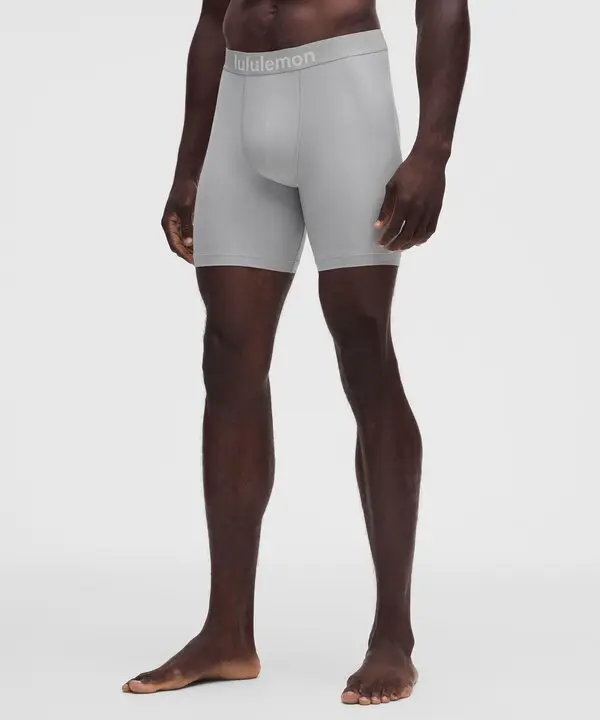 Lululemon Soft Stretch Active Boxer Brief 7 - Silver Drop