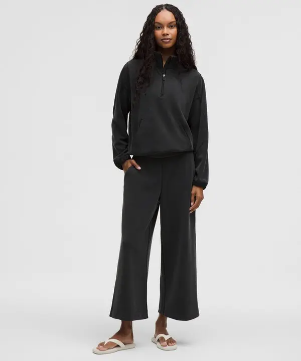 Lululemon Softstreme High-rise Wide-leg Cropped Pant - Black