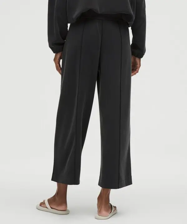 Lululemon Softstreme High-rise Wide-leg Cropped Pant - Black