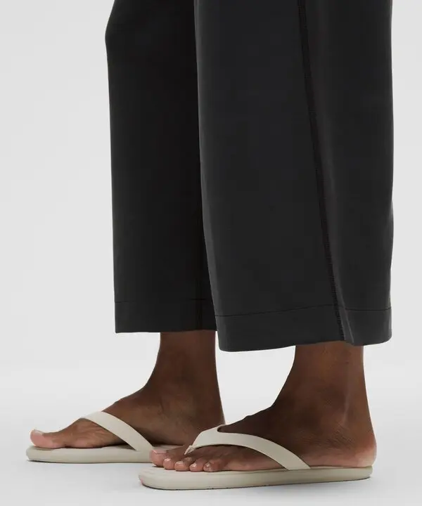 Lululemon Softstreme High-rise Wide-leg Cropped Pant - Black