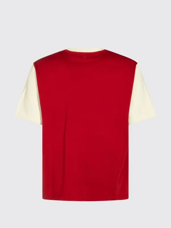 AMI Paris Contrast Logo Cotton Crew Neck T-shirt