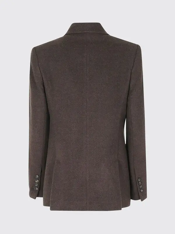 Eleventy Double-breasted Wool Blazer With Peak Lapels And Patch Pockets