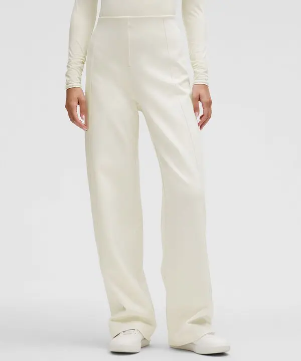 Lululemon Stretch Knit Straight-leg Pull-on Pant - Bone