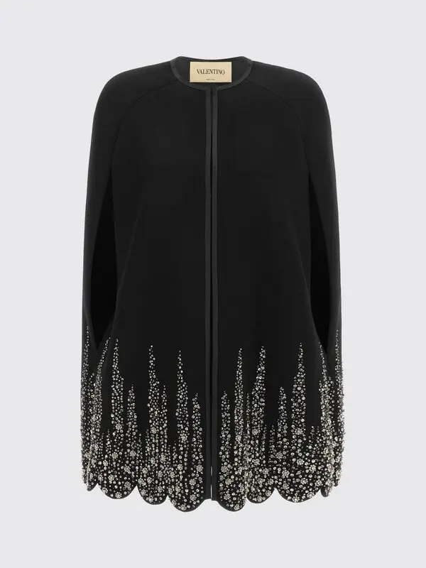 Valentino Garavani Bead-embellished Wool Mini Cocktail Dress