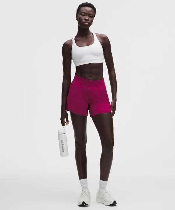 Lululemon Track That High-rise Lined Short 5 - Raspberry Rave