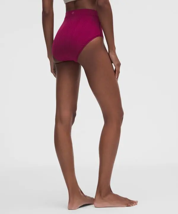 Lululemon Underease High-waist Ribbed Brief - Raspberry Rave