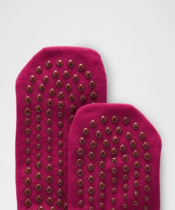 Lululemon Find Your Balance Grip Socks - Raspberry Rave