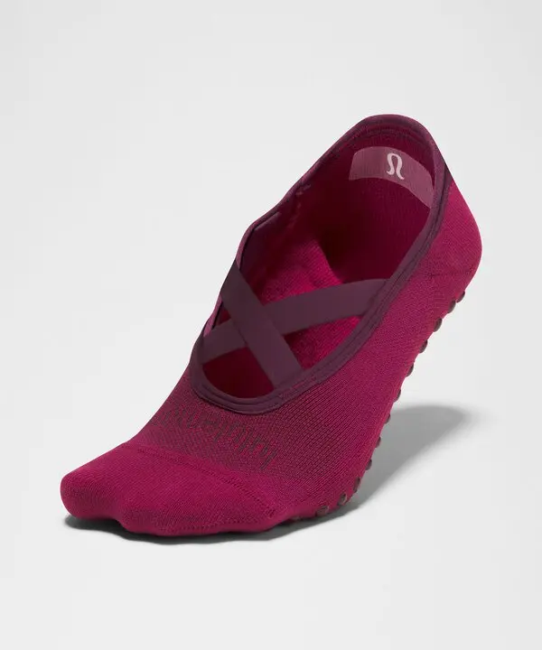 Lululemon Find Your Balance Grip Socks - Raspberry Rave