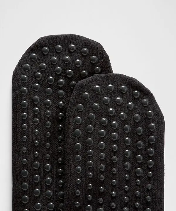 Lululemon Find Your Balance Grip Crew Socks - Black