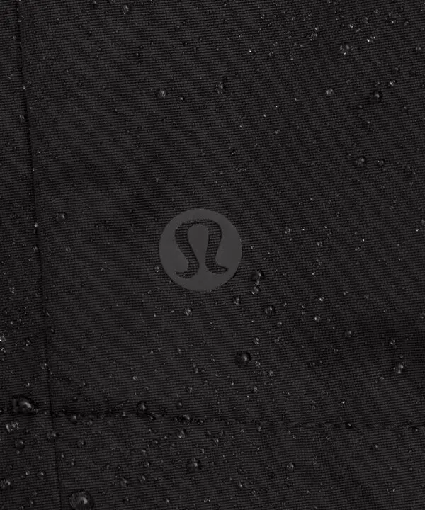Lululemon Water-resistant Cropped Hooded Jacket - Black/graphite Grey