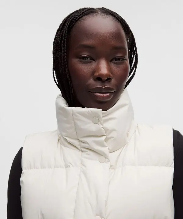 Lululemon Wunder Puff 600-down-fill Mid-length Vest - Light Ivory